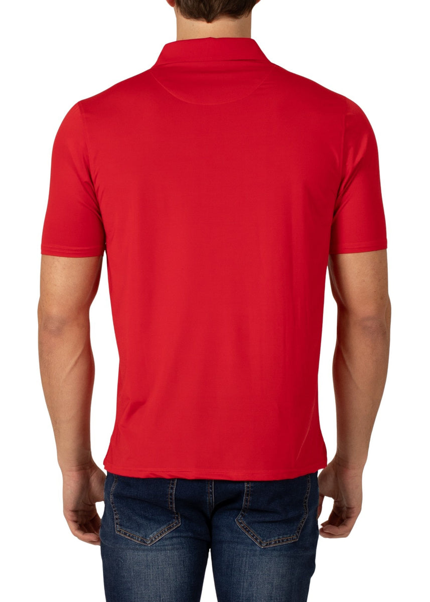 231803 - Red Half Button Polo Shirt– NEO NYC, INC.