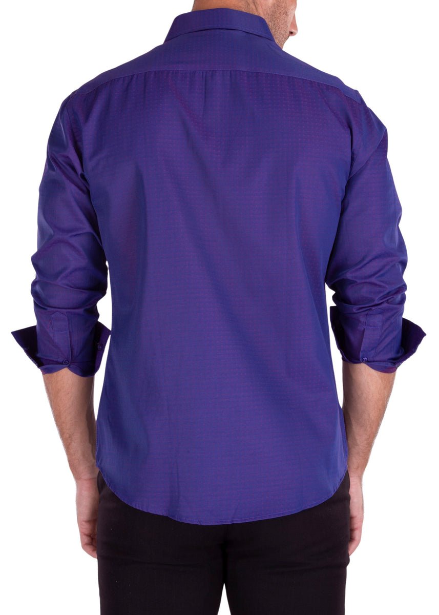 232233 - Purple Button Up Long Sleeve Dress Shirt– NEO NYC, INC.